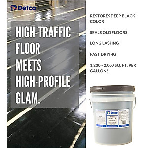 Detco Black Beauty II - Black Asphalt & Vinyl Tile Floor Sealer (1 Gallon)