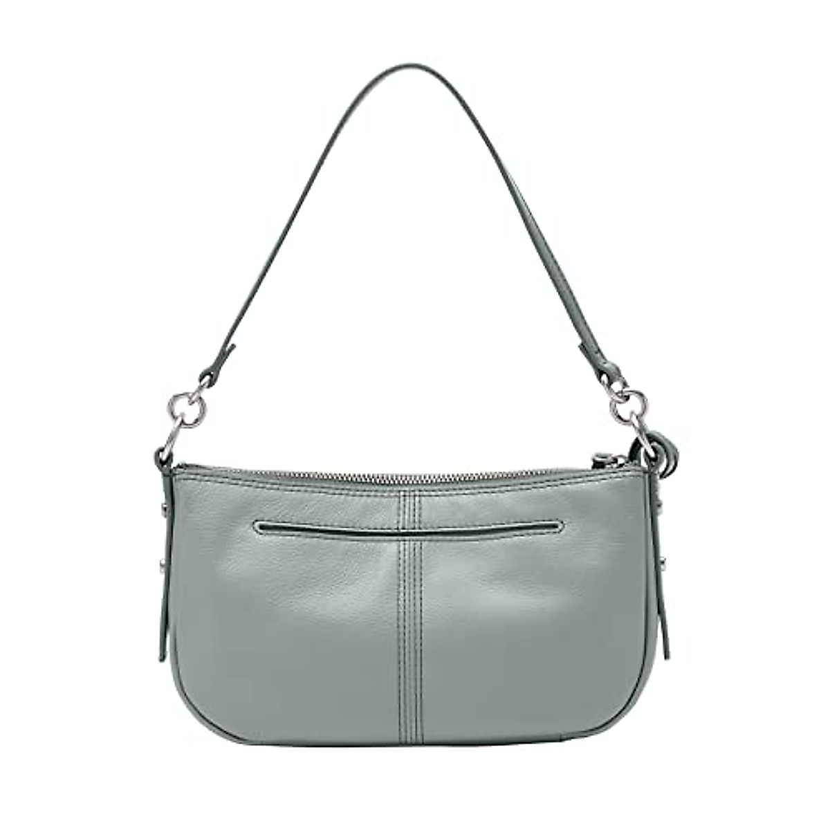 Fossil Women's Jolie Leather Small Shoulder Bag Purse Handbag, Smokey Blue (Model: ZB1685180)