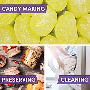 Lemi Shine 100% Citric Acid l Pure Food-Grade Flavor Enhancer & All-Natural Preservative | Fragrance Free Citric Acid for Mini Bath Bombs, Cooking, & Canning, 8 oz. Bag