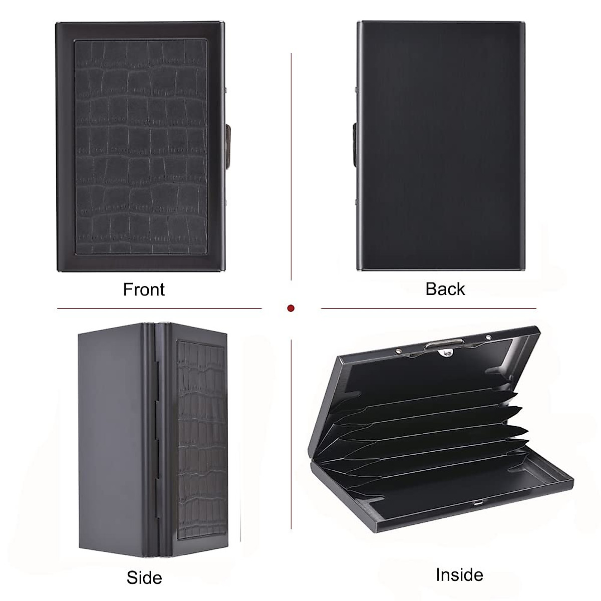 EASTNIGHTS Rfid Credit Card Holder Slim Metal Card Wallet Business Card holders Small Card Case for Men Women