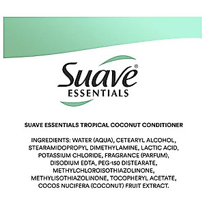 Suave Essentials Conditioner, Tropical Coconut, 30 Ounce (Pack of 6)