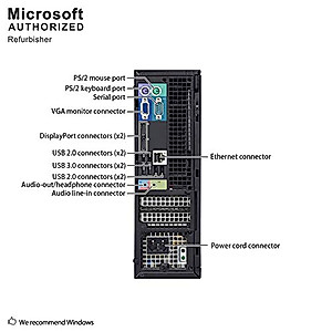 Dell Optiplex 7020 Desktop Computer, Intel Quad-Core i5-4570-3.2GHz, 32 GB RAM, 512GB SSD HDD, DVD, USB 3.0, WiFi, HDMI, Windows 10 Pro (Renewed)