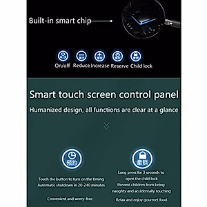 Electric Food Warmer Plate, Electric Warming Tray Food Warmer with Adjustable Temperature Control Warming Serving Tray Food Hot Plates Warmer Hot Plate Keep Food Warm for Buffets Home Dinners