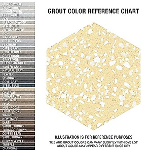 SomerTile FCD10VCYW Venice Hex Yellow 8-5/8" x 9-7/8" Porcelain Floor and Wall Tile