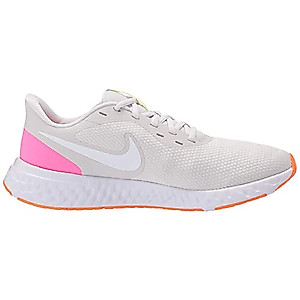Nike Women's Revolution 5 Running Shoe, Platinum Tint/White-Pink Blast-Total Orange-Lemon Venom, 5.5 Regular US