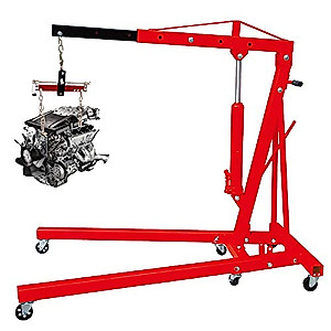BIG RED T32100 Torin Engine Hoist Shop Crane Accessory: Steel 3 Position Engine Leveler with Adjustable Handle, 3/4 Ton (1,500 lb) Capacity, Red
