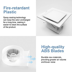 POWERENG Bathroom Exhaust Fan with Light,11.8 In Panel,6000K 12W Square LED,141 CFM,0.7 Sones 4 Inches Duct 110V,Quiet Bathroom Ventilation Exhaust Fan for Shower/Restroom/Office/Home