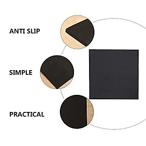 balacoo 5Pcs Fish Tank Pad Aqurium Mat Non- Skid Waterproof Aquarium Placement Mat for Home Desktop Tabletop Black