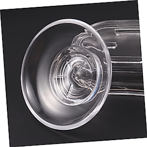 COOLHIYA Box Vanity Soap Savers for Bar Soap Glass Dish Soap Dispenser Glass Container Terrarium Glass Soap Stand Round Tray Sink Tray Decor Bathroom Soap Container Crystal Soap Dish