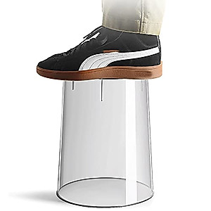 Trash can Thick Trash Can PET Waste Basket Wear-Resistant Garbage Can for Bathroom, Bedroom, Home Office, Dorm 21.5x18.5x26.8 cm Rubbish Recycle Bins (Color : Clear)