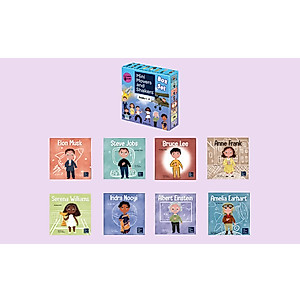 Mini Movers and Shakers 8 Book Box Set (Books 1-8: Elon Musk, Anne Frank, Serena Williams, Steve Jobs, Albert Einstein, Indra Nooyi, Amelia Earhart, Bruce Lee)