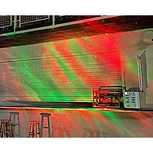 Lunmore Firefly Garden Lights Star Projector Laser Christmas Lights with Colorful LED Background Light