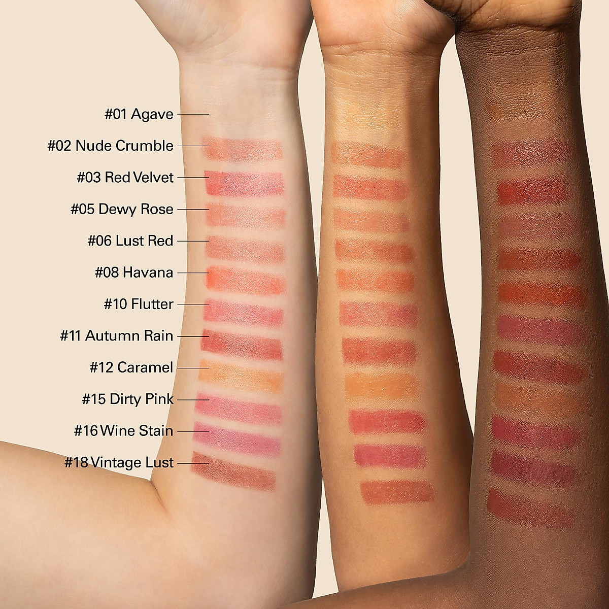 Melixir Vegan Lip Butter #08 Havana(Tinted) (+11 more colors) 0.13oz, Bee Free, Petrolatum Free, Deep Nourishing Plant-Based Vegan Chapstick, Vegan Lip Balm for Dry, Cracked and Chapped Lips