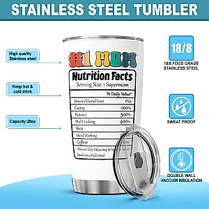 Coffee Best Women Mothers Funny Cups Ever Mother Day Insulated For Tumblers Handle, Mama Bear Gifts, Tumbler 20 Oz With Lid And Straw, Mama Bear Mom Nutrition Facts