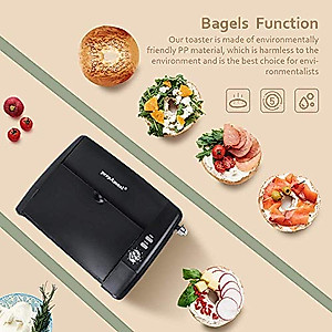 prepAmeal Long Slot Toaster 2 Slice Toaster with 6 Shade Settings, Bagel/Cancel, Extra Wide Slots, Removable Crumb Tray, for Bagels, Waffles, Breads, Puff Pastry, Snacks (2-Slice, Black)