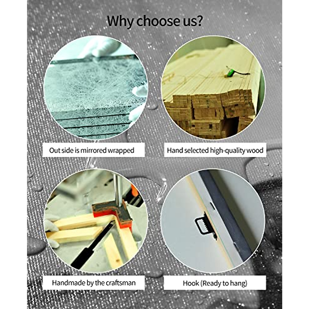 YAYNICE Modern Abstract Purple Wall Art 5 Piece Large Picture Canvas Print Wall Painting Artwork Wall Décor for Bedroom Living Room Bathroom Office