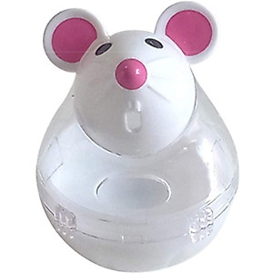 GANPUB Pink Interactive Toys for Cats, Play Cat Toy Pet Cat Kitten Mouse Shape Treat Holder Food Storage Dispenser Chew Play Toy for Indoor Cat and Kitten Exercise,Toys