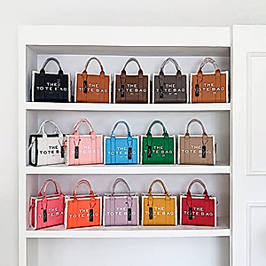 The Tote Bag for Women, Letter Handbag Tote Bag, Lamb Fur + Leather Shoulder/Crossbody Bag, for Office, Travel, School