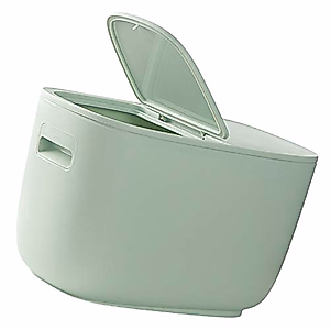 Hemoton Rice Storage Case Multifunctional Proof Bean Grain Cereal Box Rice Container Cylinder for Kitchen Restaurant Green