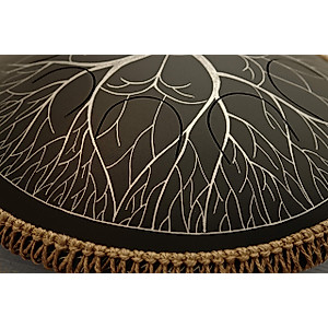 GUDA DRUM Freezbee Tree with Rope Decoration FREE Mallets and Quality Travel Bag. Best Pandrum, Tongue Drum