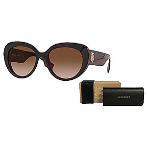 Rose BE4298 390513 54MM Top Havana on Bordeaux/Brown Gradient Cat Eye Sunglasses for Women + BUNDLE With Designer iWear Complimentary Eyewear Kit
