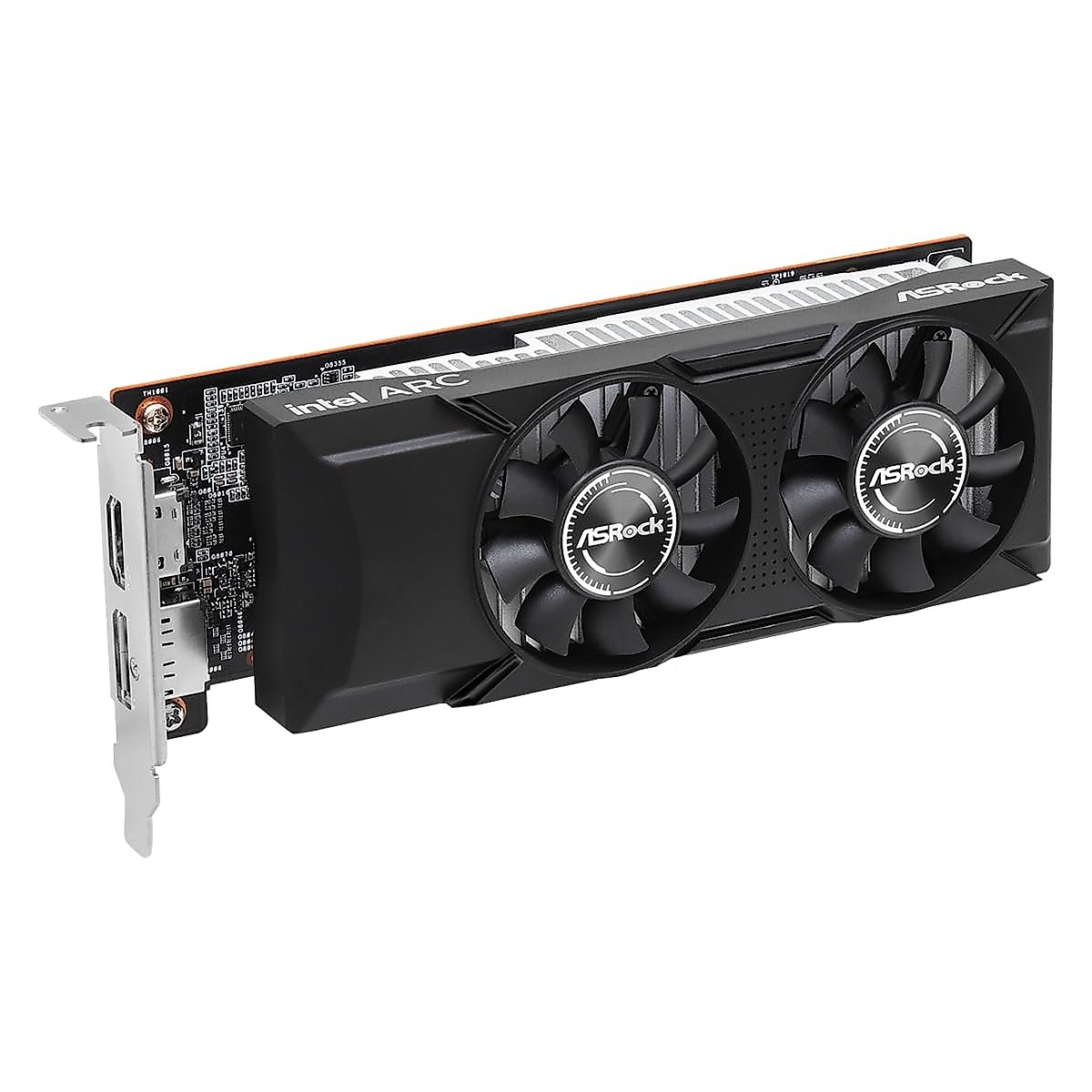 ASRock Low Profile Arc A310 4GB GDDR6 PCI Express 4.0 ITX Video Card A310 LP 4G 64-bit 0dB Silent Cooling Super Alloy Graphics Card 7680 x 4320 450W 15.5 Gbps