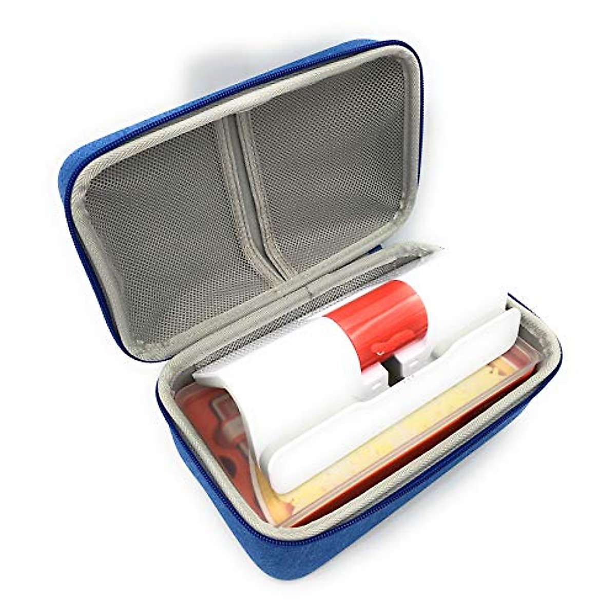 Xcivi Hard Carrying Case for Osmo Little Starter/Genius Starter Kit, Storage Organizer for OSMO iPad Base/Numbers/Words/Tangram/Sticks & Rings/Pizza Co./Coding Game/Little Genius/Math kit (Blue)