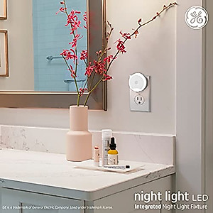 GE LED Ring Night Light, Color Changing Plug-in Night Light Fixture (4 Pack)