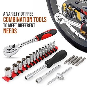 Sweden 126 Piece Set Of 1/4 Batch Head Socket Tool Set, Multi-purpose Batch Head Screwdriver
