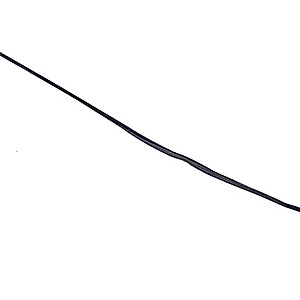 KONMAY 2 Rolls 0.8mm Flat Stretchy Bracelet Strings with Organizing Case, 180 Yards Black and White Crystal Elastic Thread Cord for Jewelry Bracelets Making and Beading