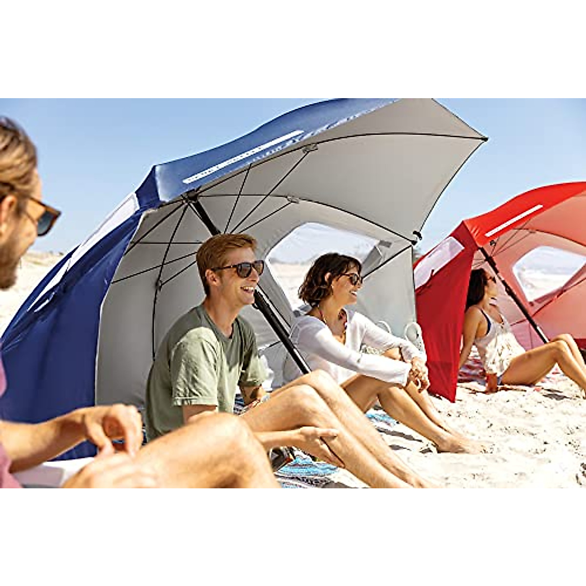 Sport-Brella Premiere UPF 50+ Umbrella Shelter for Sun and Rain Protection (8-Foot, Blue)