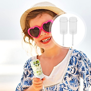 Angoily 30pcs Round Push-Up Cake Shooter Plastic Clear Cake Holder Push Pops Cake Container with Lid DIY Cake Holder Cup for Home Store for Ice Cream, Cake, Dessert