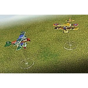 LITKO 32mm Circle Flight Stands with 2-inch pegs, 1.5mm Clear (10)