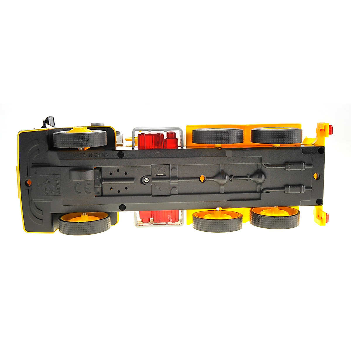 PowerTRC Push & Go Friction Powered Cement Truck Toy with Light and Sound | Realistic Play Mixer Construction Tanker Truck Toy Gift for Boys and Girls