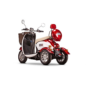 Deluxe Scooters Fully Assembled Sport Adult Mobility Scooter Red