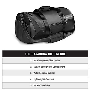 Hayabusa Elite Boxing Duffle Bag - 35 Liters, Black