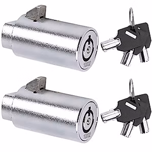 STARVAST Tubular Key Lock for Vending Machines, Zinc Alloy, Chrome, 2 Pack