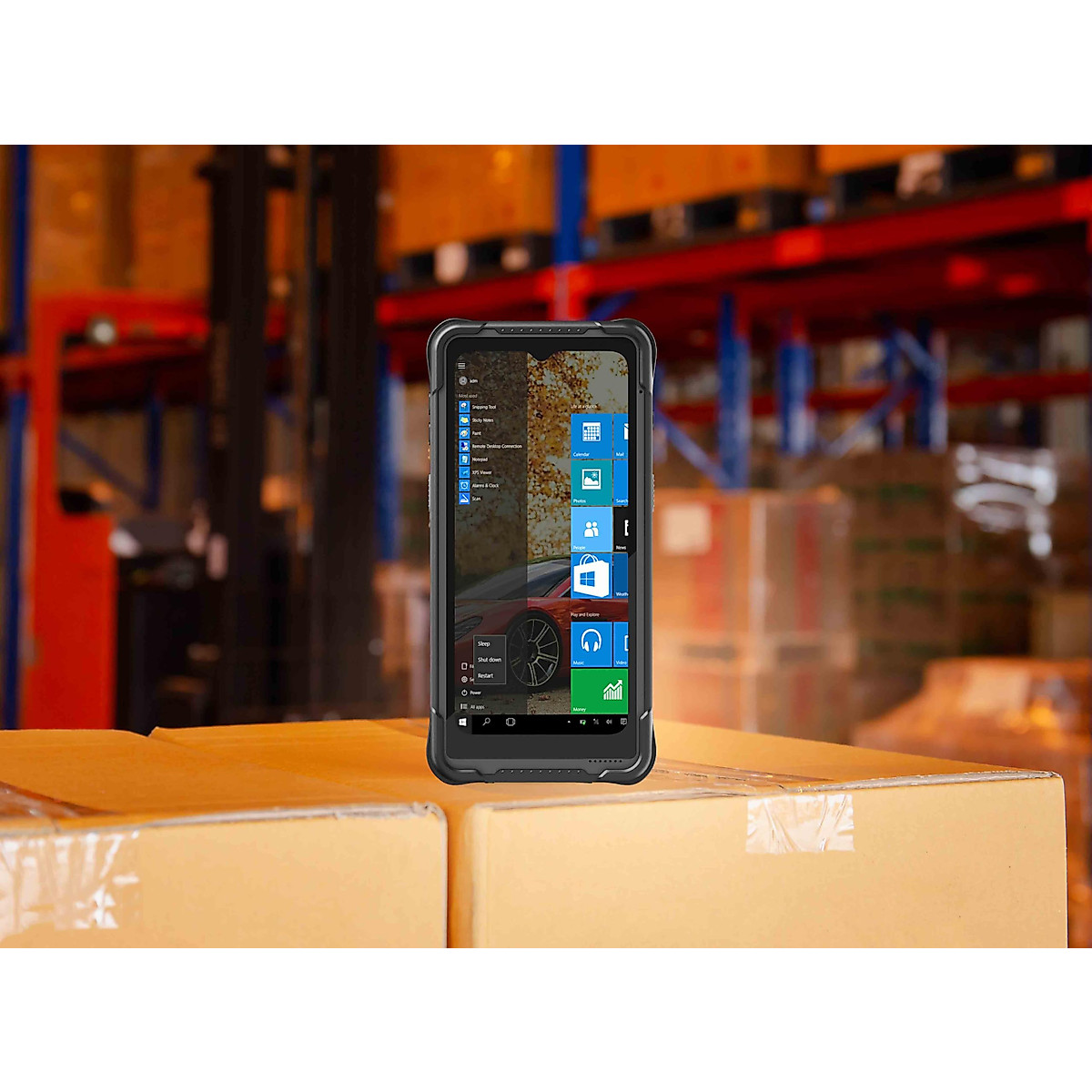 Bix 6.5-inch Rugged Windows 11 IOT Handheld QR Code Barcode Scanner,8GB RAM/128GB ROM Handheld Terminal PC,Long-Lasting Battery,IP67 Waterproof Windows Handheld PDA for Warehouse Inventory Management