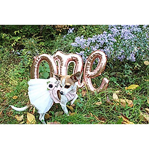 One Balloon Banner 40" First Birthday Balloons Hand Writing Style Foil Letter Baby Balloon Anniversary Celebration Decorations,Rose Gold