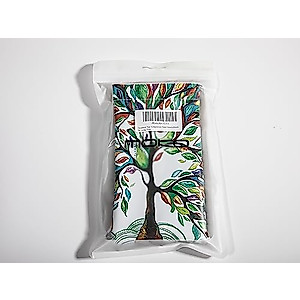 MoKo Squeeze Top Sunglasses Case, (2 Pack) Portable Eyeglass Pouch Sunglass Goggles Soft Case Protective Eyewear Case Bag Glasses Holder for Women with Cleaning Cloth, Black & Lucky Tree