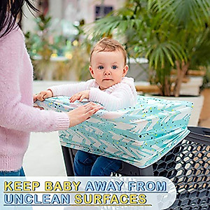 Multi Use Nursing Breastfeeding Cover Scarf Car Seat Canopy by Busy Monkey-Shopping Cart-High Chair-Stroller and Carseat Covers for Boys and Girls-Infinity Stretchy Shawl-Baby Shower-Arrows