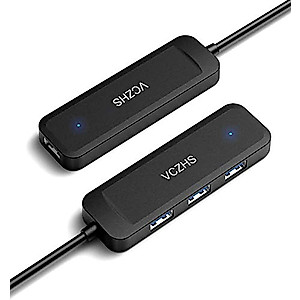 USB 3.0 Hub, VCZHS 4-Port USB Hub 3.0, Ultra-Slim Data USB Hub for Mac and Windows, Ultrabook and Laptop Flash Drive, Mobile HDD USB Hub 3.0