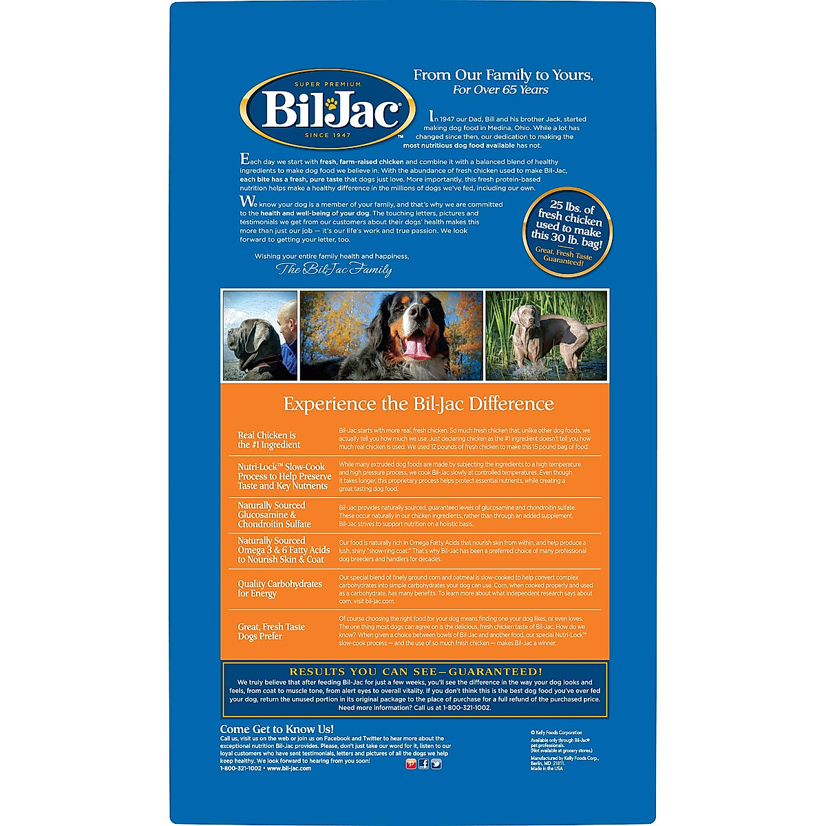 Bil-Jac Large Breed Adult Dry Dog Food, 30-Pound Bag