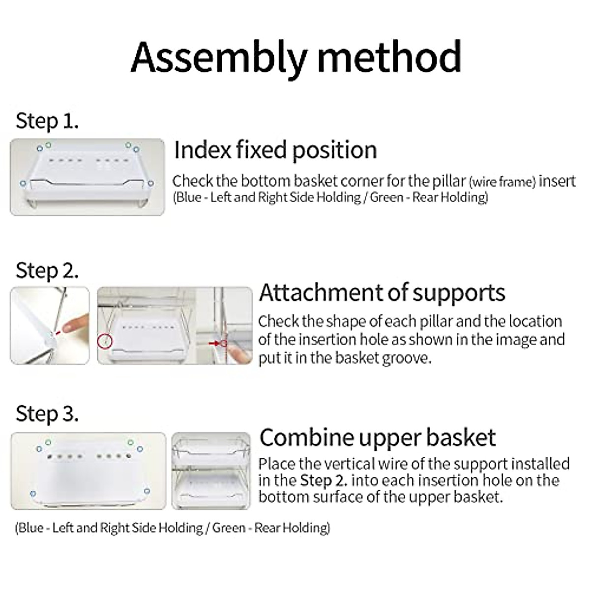 TULGIGS Sink Dish Drying Rack Two Tier Shelf Liner Dish Holder with High Grossy Dish Drainer Cup Holder Spoon Storage Knife Case