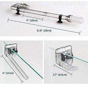 BASE WAVE Aquarium External Filter Accessories Inflow Outflow Kit for Canister Filter 1/2'' ID Hose