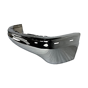 MBI AUTO - Chrome, Steel Front Bumper Impact Bar Fascia Compatible with 1999 2000 2001 2002 Chevy Silverado Pickup 99-02, GM1002376