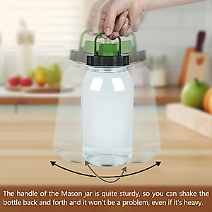 Artcome 2 Pack Wide Mouth Mason Jar Pour Spout Screw-Cap Lids, Leak Proof Airtight Lids for Ball Brand Mason Jars, Ideal Storage for Milkshakes, Sauces, Beverages & Salads - Convenient & Easy-to-carry