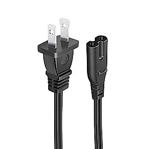 UL Listed 8.2ft 2 Prong Power Cord for Xbox Series X Game Console 2-Slot AC Power Cord Replacement Supply Cable