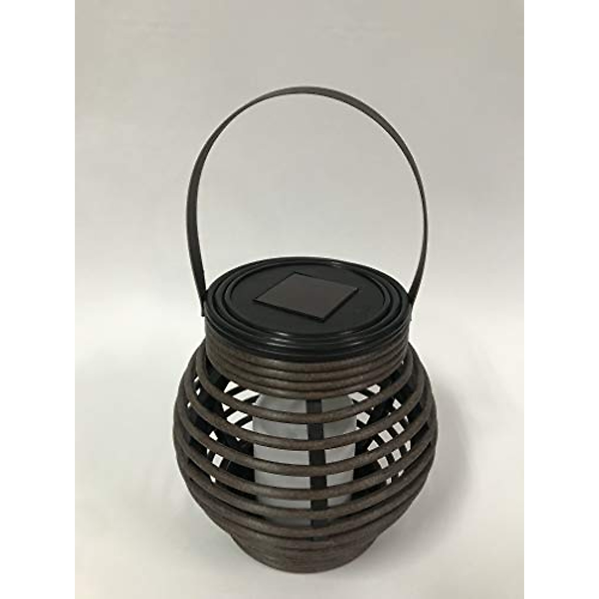Joyee Garden Ambient Solar Rattan Basket Candle Lamp