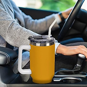 Black Cat with Octopus Tentacles Insulated Tumblers with Handle Stainless Steel Coffee Mug Funny Travel Cup with Lid Straw 40oz